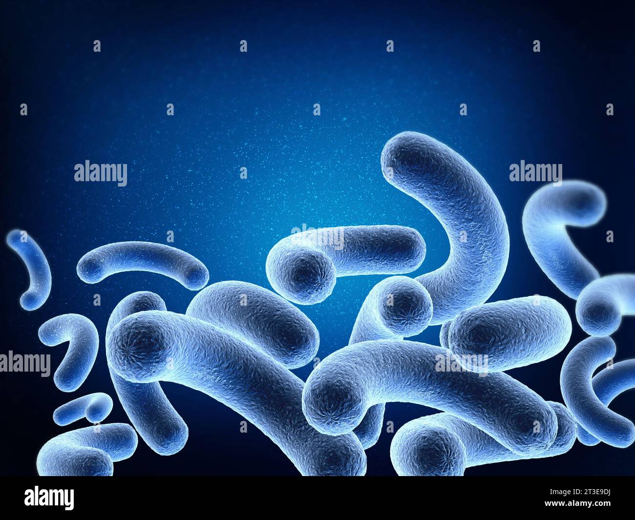 Bacteria cells background. 3d render Stock Photo - Alamy