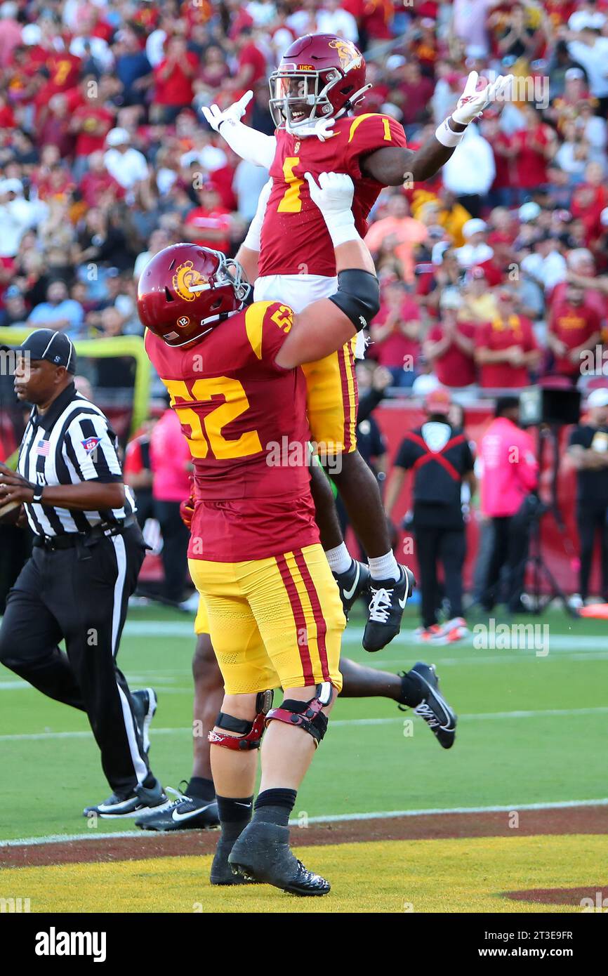 Los Angeles, United States. 21st Oct, 2023. USC Trojans wide receiver ...