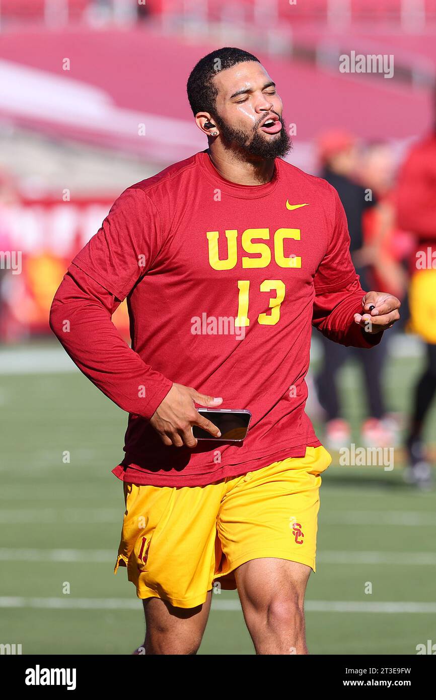 Los Angeles, United States. 21st Oct, 2023. USC Trojans quarterback ...
