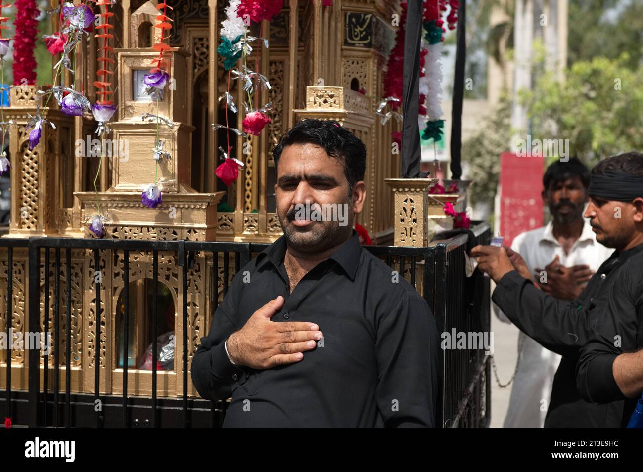 Pakistan , Multan - August 19, 2021: Ashura Islamic holy day for Shia ...