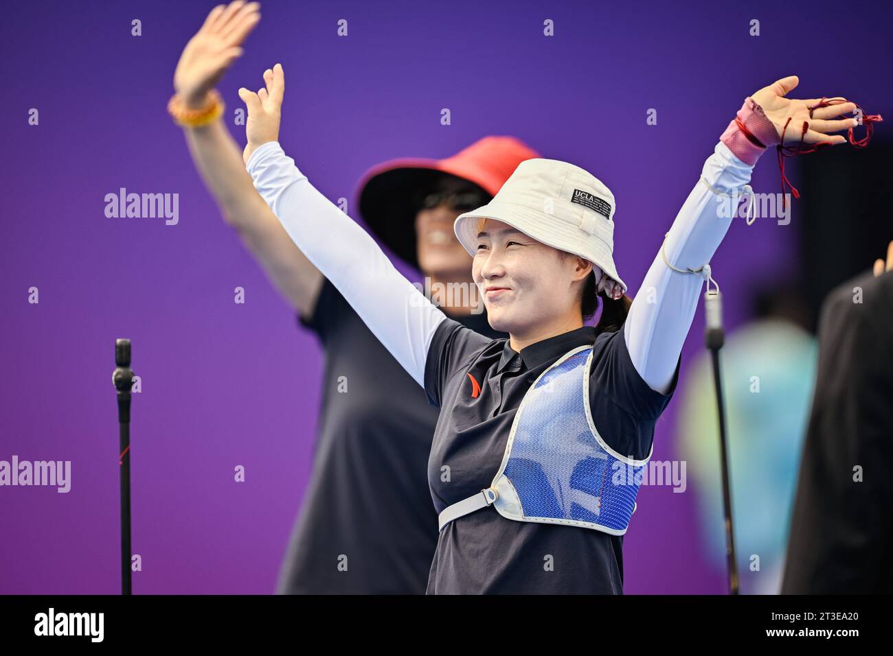 Hangzhou, China's Zhejiang Province. 25th Oct, 2023. Wu Yang of China ...