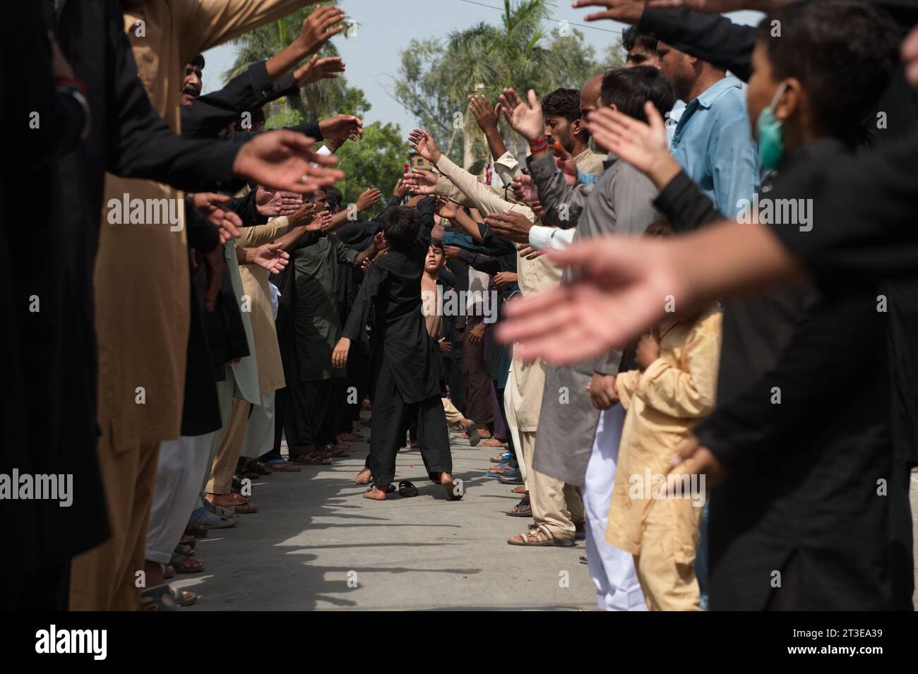 Pakistan , Multan - August 19, 2021: Ashura Islamic holy day for Shia ...