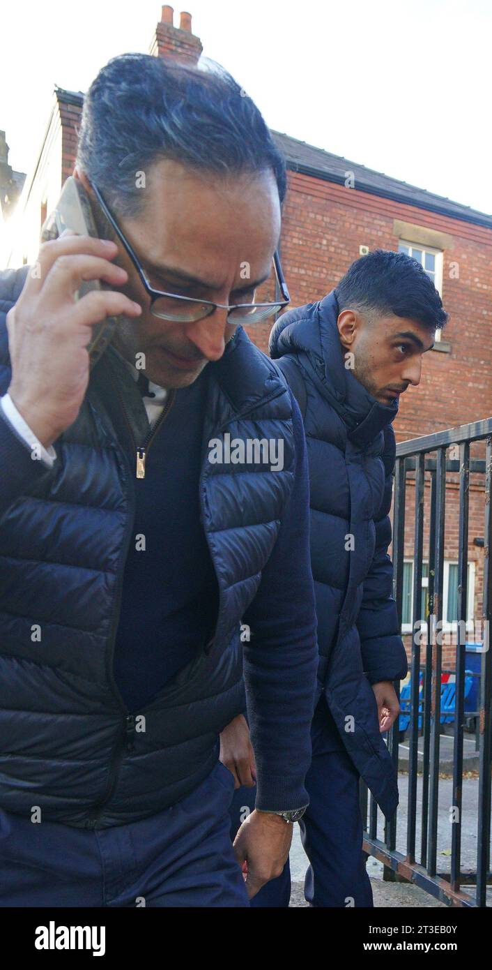 File photo dated 17/10/23 of Adam Chowdhary (right) at Stockport ...