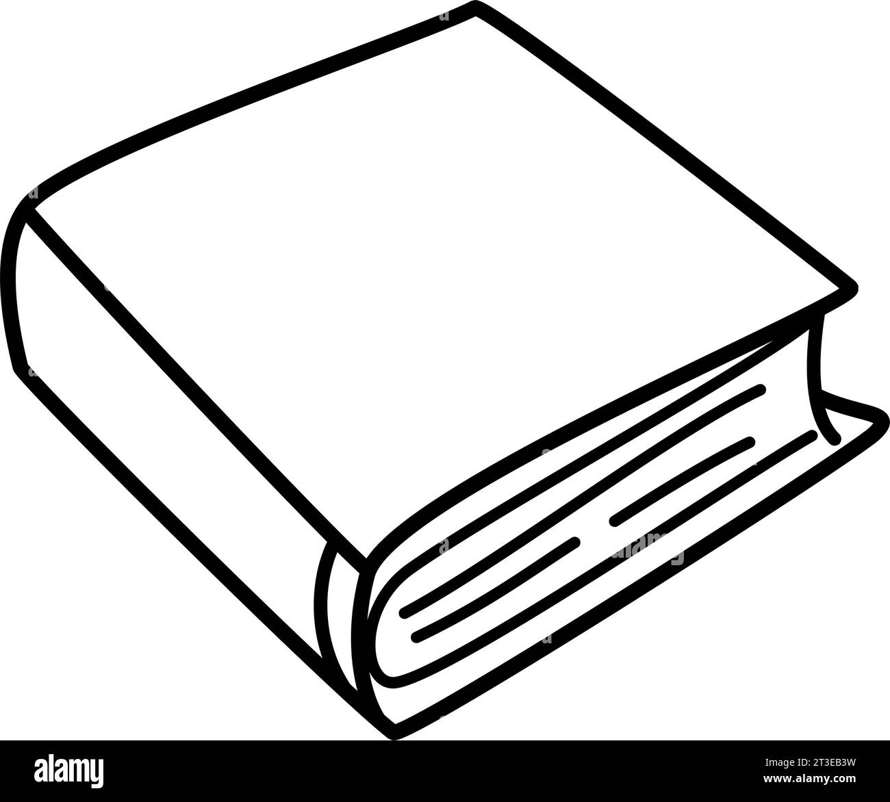 Book - Simple and Plain Empty Front Cover Pages Hardcover Textbook and ...