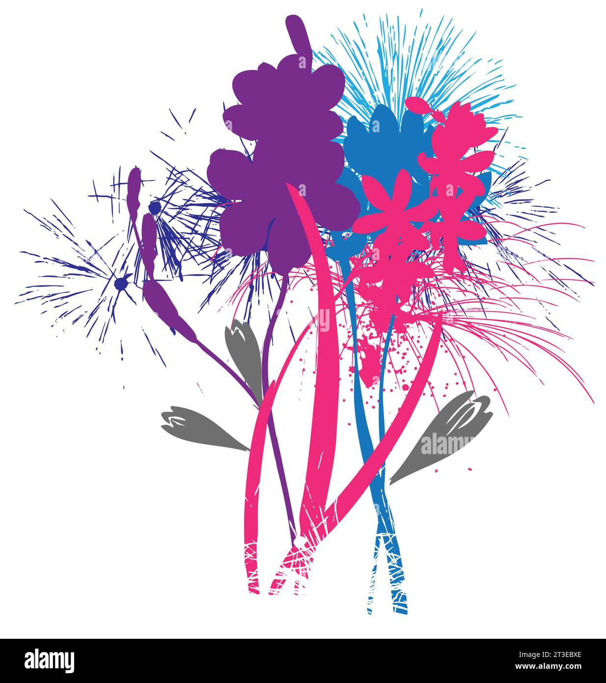 Blossom fireworks Stock Vector Images - Alamy