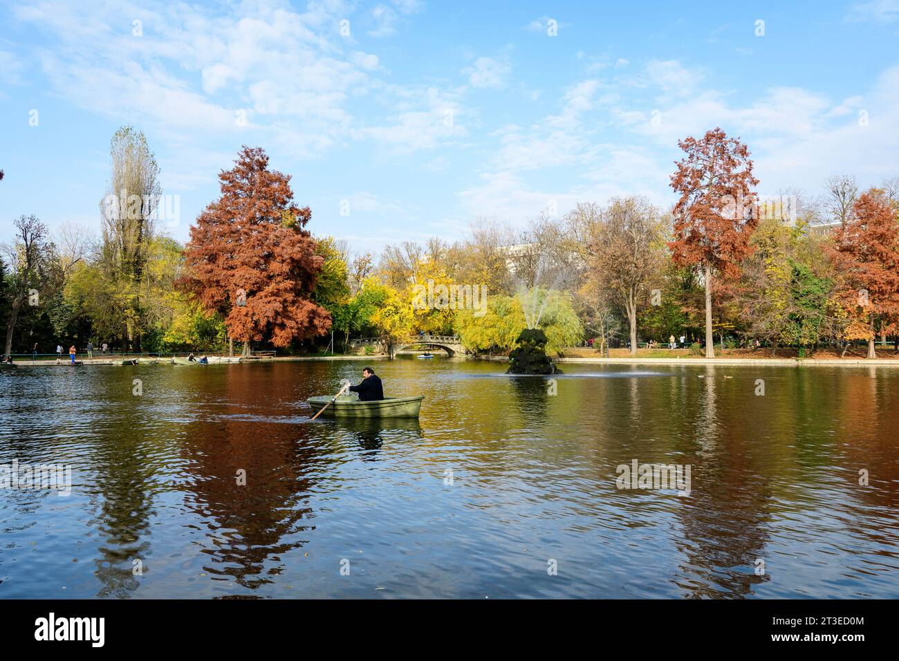 Bucharest, Romania, 6 November 2021: Vivid green landscape with old ...