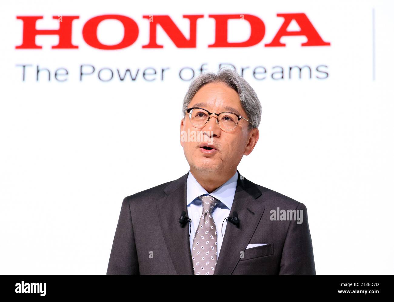 Tokyo, Japan. 25th Oct, 2023. Japan's automaker Honda Motor president ...