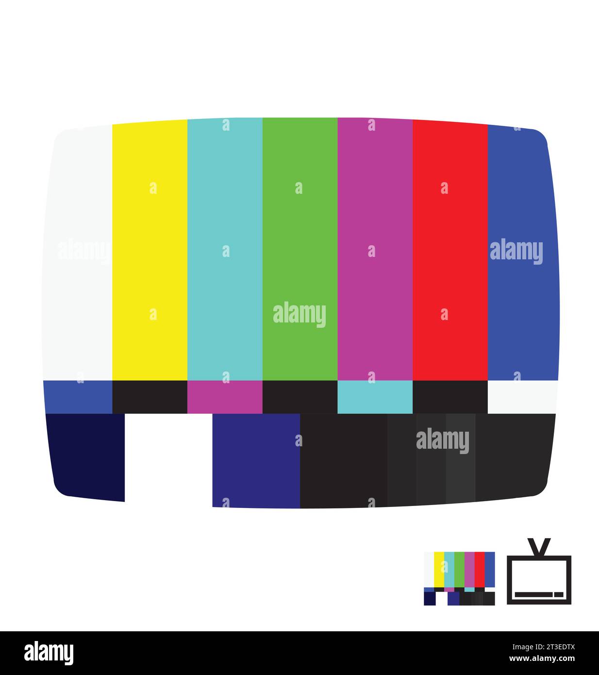 Television test signal Cut Out Stock Images & Pictures - Alamy