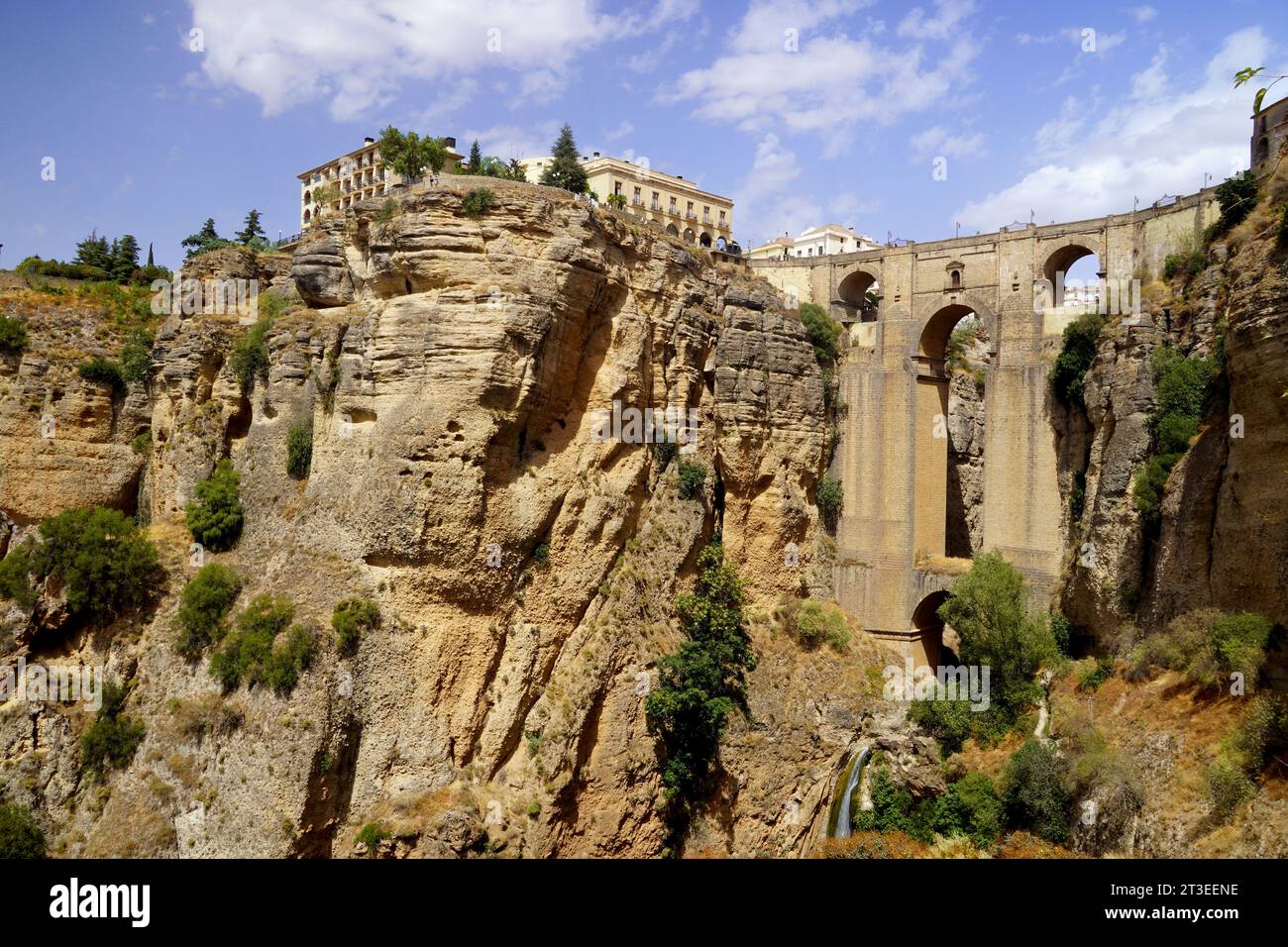 Spain, Andalusia, Province of Malaga, Ronda: the Puente Nuevo (New ...