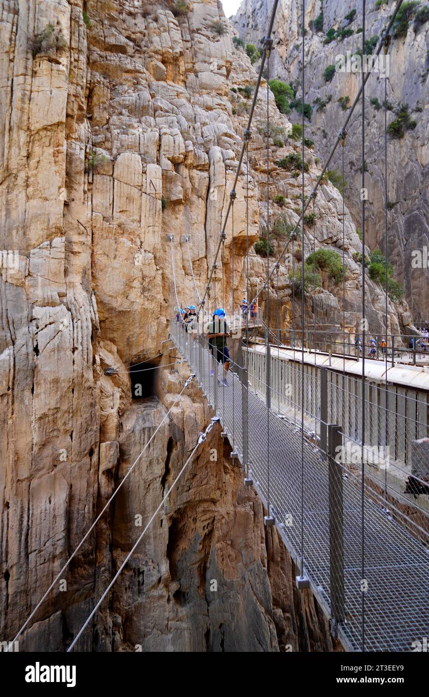 Spain, Andalusia, Province of Malaga, Ardales: site of the Caminito del ...