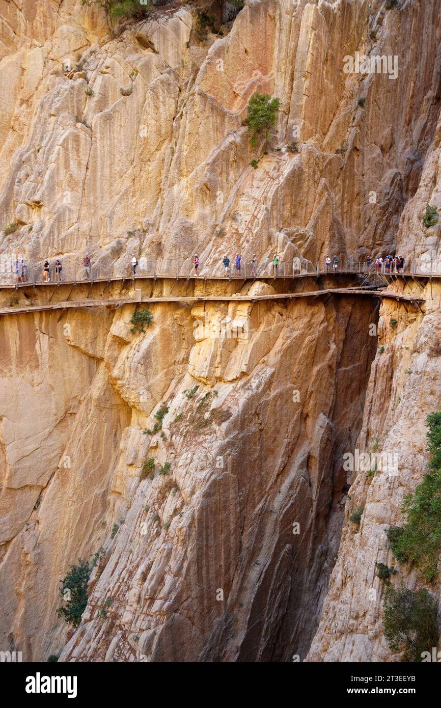Spain, Andalusia, Province of Malaga, Ardales: site of the Caminito del ...