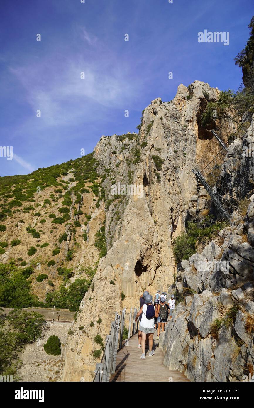 Spain, Andalusia, Province of Malaga, Ardales: site of the Caminito del ...