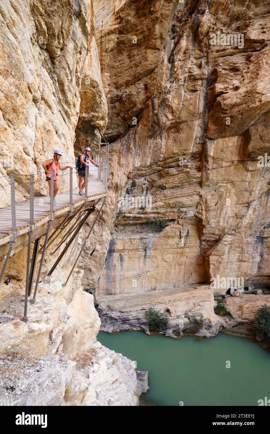 Spain, Andalusia, Province of Malaga, Ardales: site of the Caminito del ...