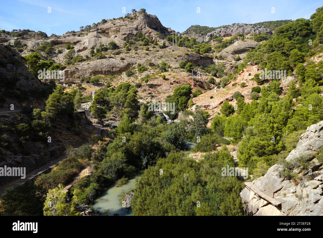Spain, Andalusia, Province of Malaga, Ardales: site of the Caminito del ...