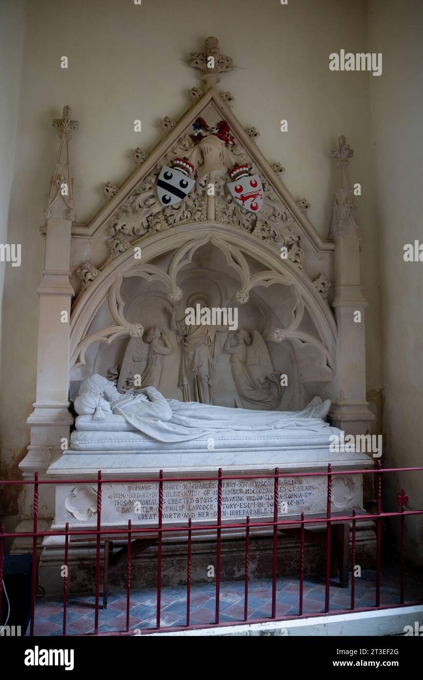 Viscount Dillon monument, All Saints Church, Spelsbury, Oxfordshire ...