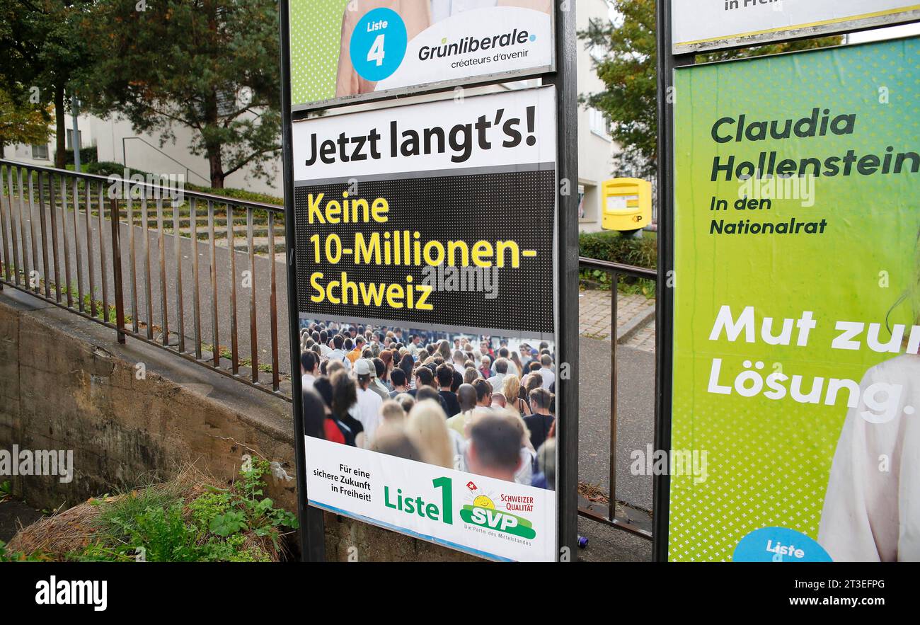 Swiss people’s party poster hi-res stock photography and images - Alamy