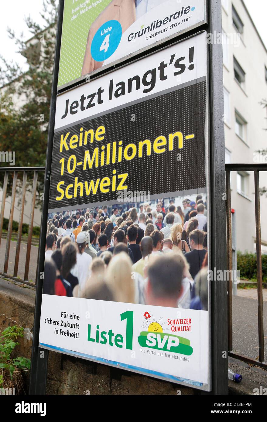 Swiss people’s party poster hi-res stock photography and images - Alamy