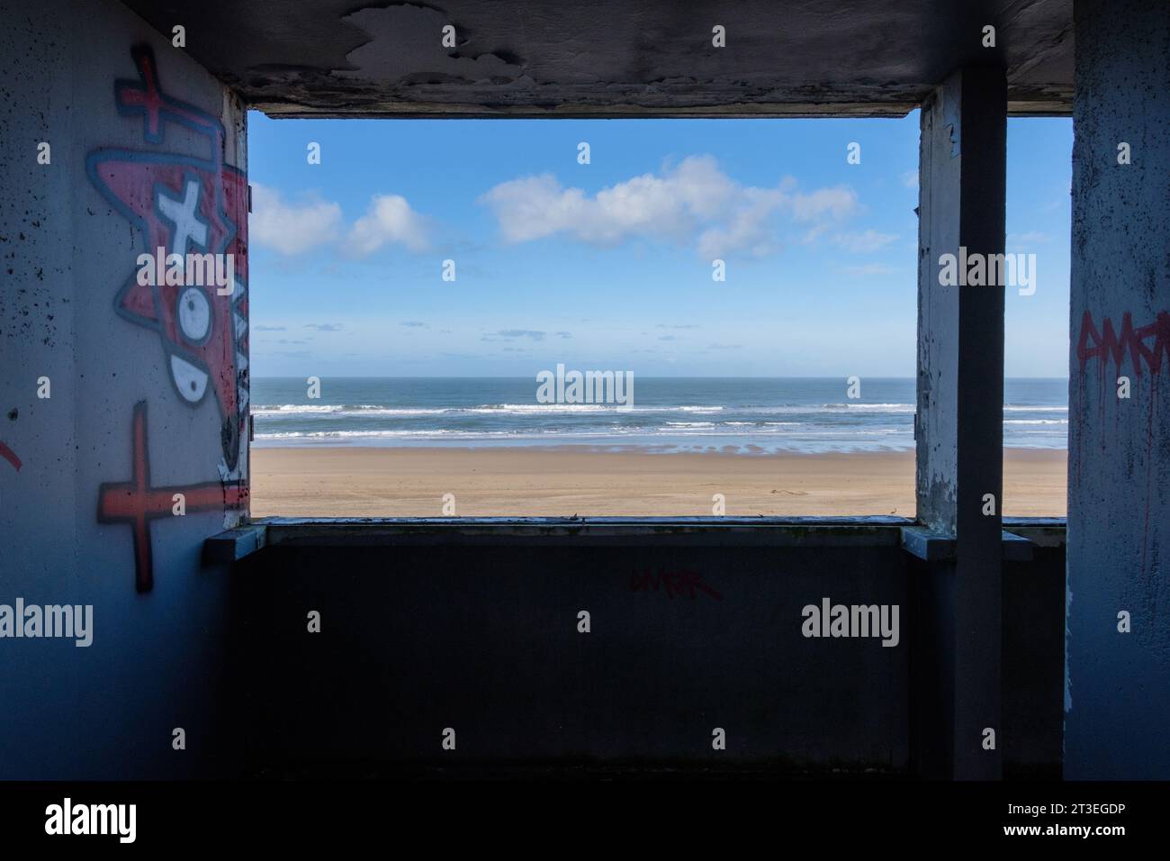 Soulac-sur-Mer (central-western France): building Le Signal,, whose ...