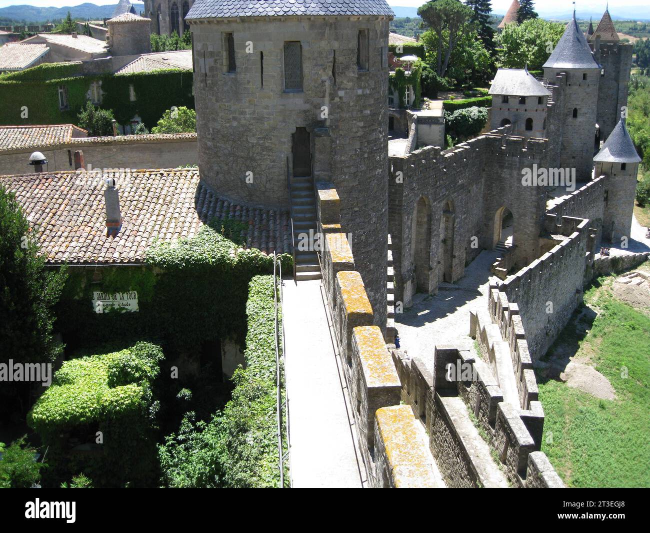 Some ancient walls of a castle Stock Photo - Alamy