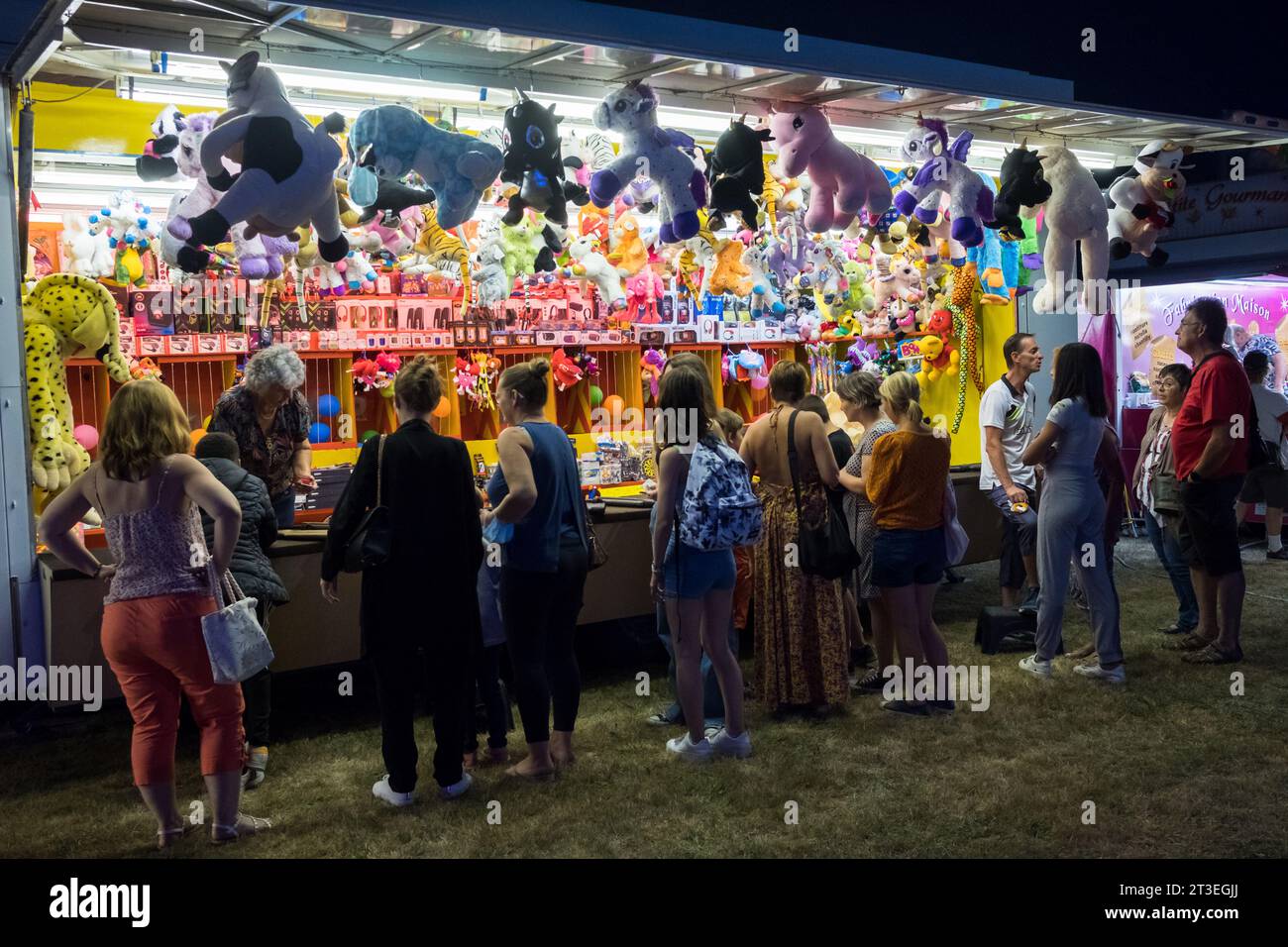 Fun fair in the Charente department, in the small village of Adjots ...