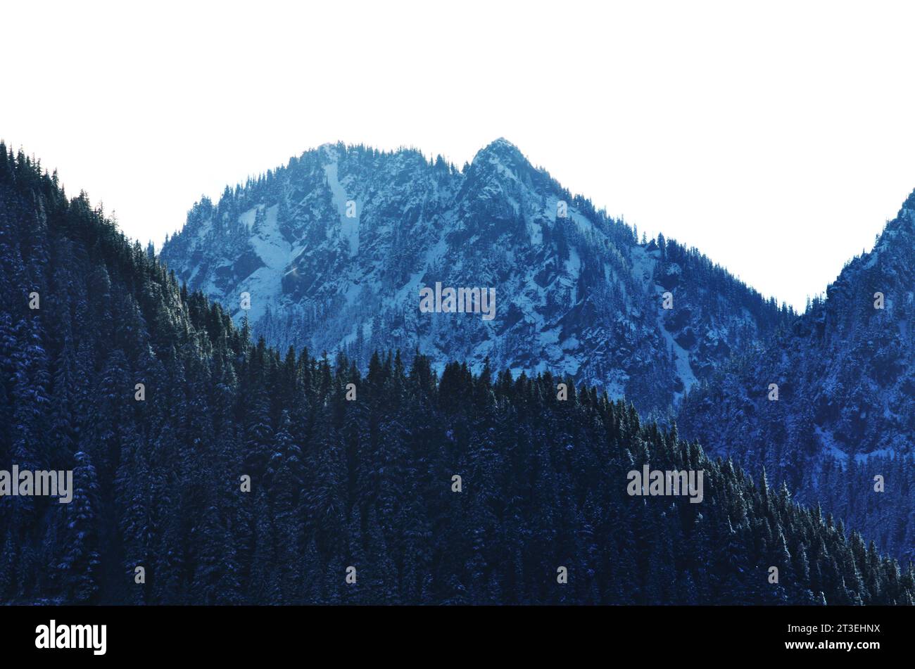 Late autumn mountains beside the U.S. Route 2 highway near Wellington ...