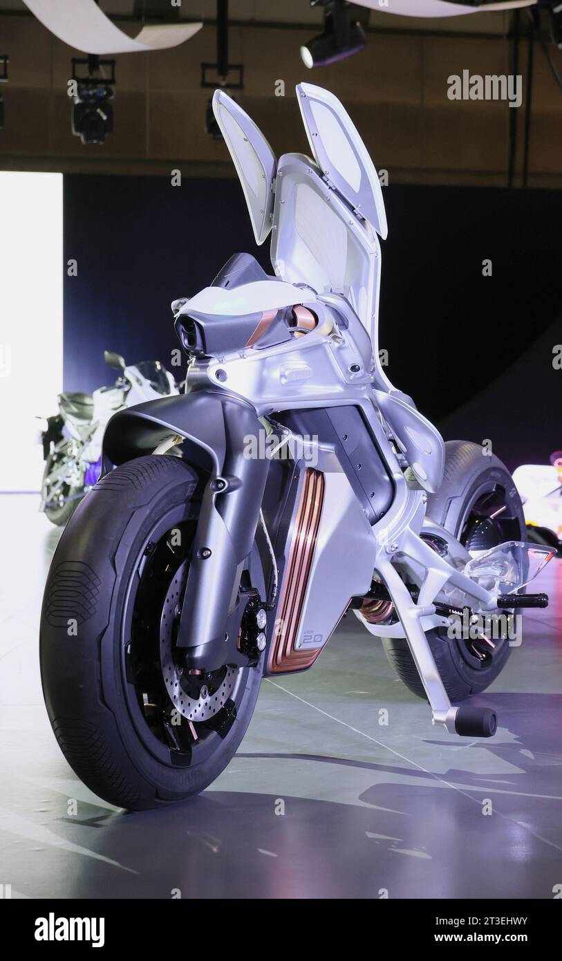 Tokyo, Japan. 25th Oct, 2023. Japan's motorcycle makerYamaha Motor ...