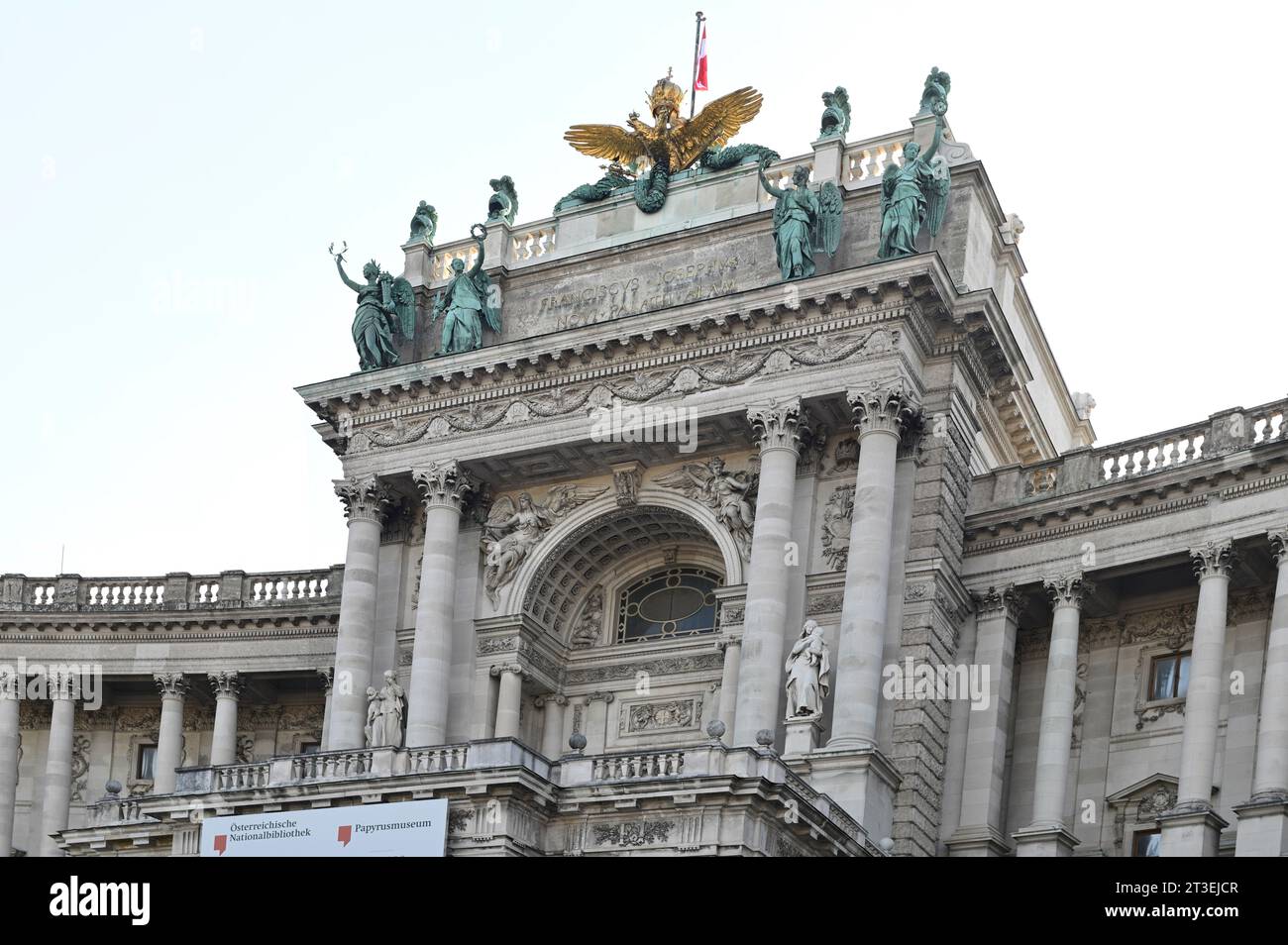 Vienna, Austria. The famous "Hitler Balcony" at the New Hofburg. Adolf ...