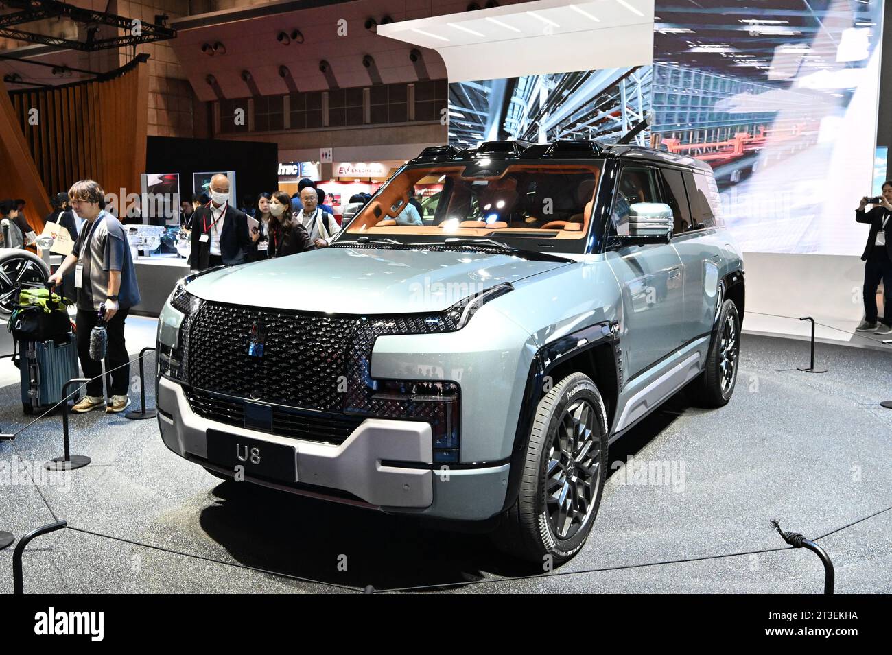 BYD U8 is displayed during press day of the Japan Mobility Show 2023 in ...