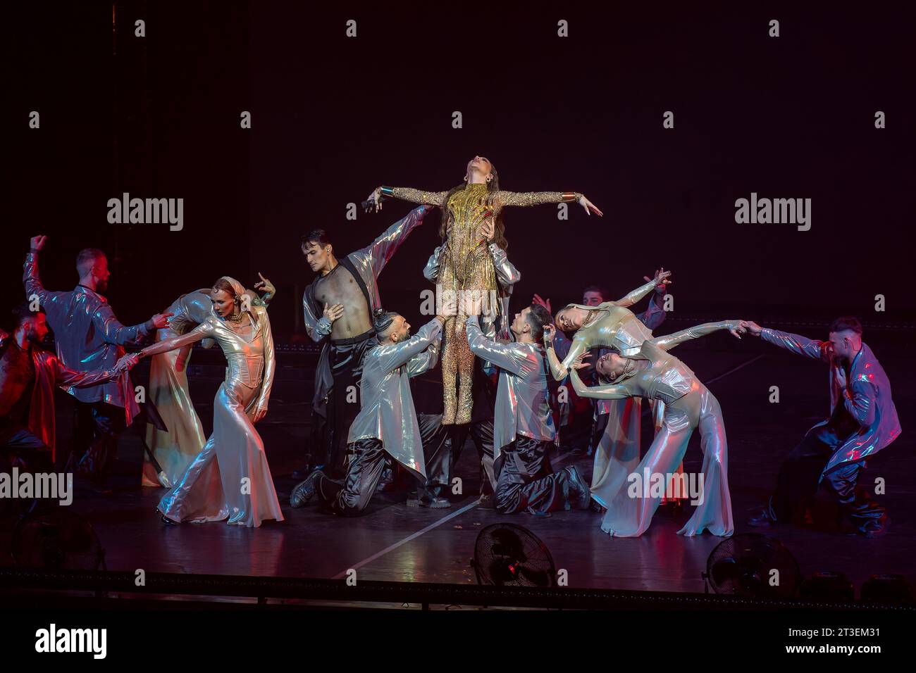 Moscow. Singer Asti (Anna Asti) performs at her solo concert `Phoenix ...