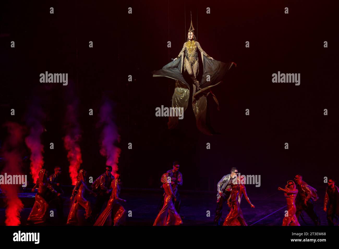 Moscow. Singer Asti (Anna Asti) performs at her solo concert `Phoenix ...