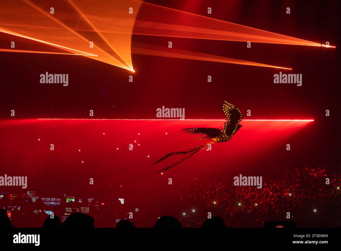 Moscow. Singer Asti (Anna Asti) performs at her solo concert `Phoenix ...