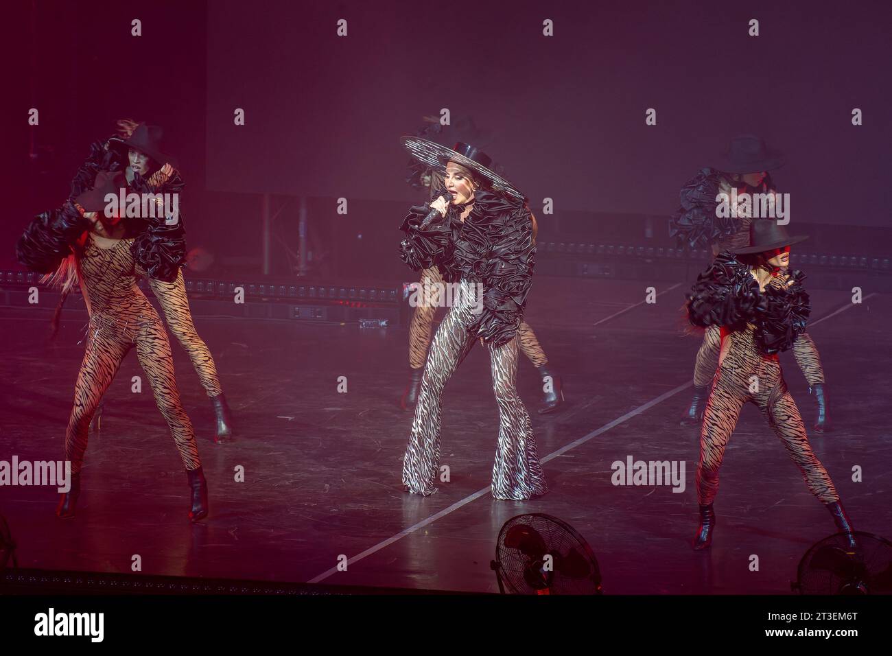 Moscow. Singer Asti (Anna Asti) performs at her solo concert `Phoenix ...