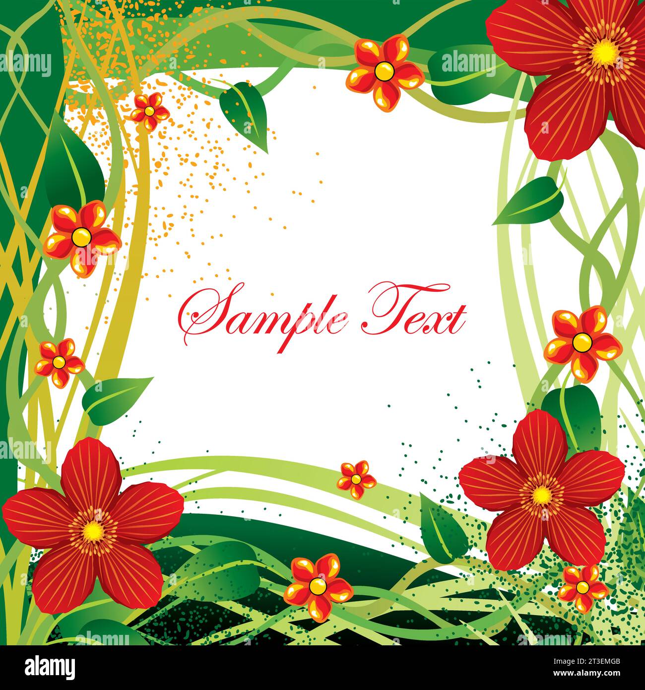 Flower cluster Stock Vector Images - Alamy