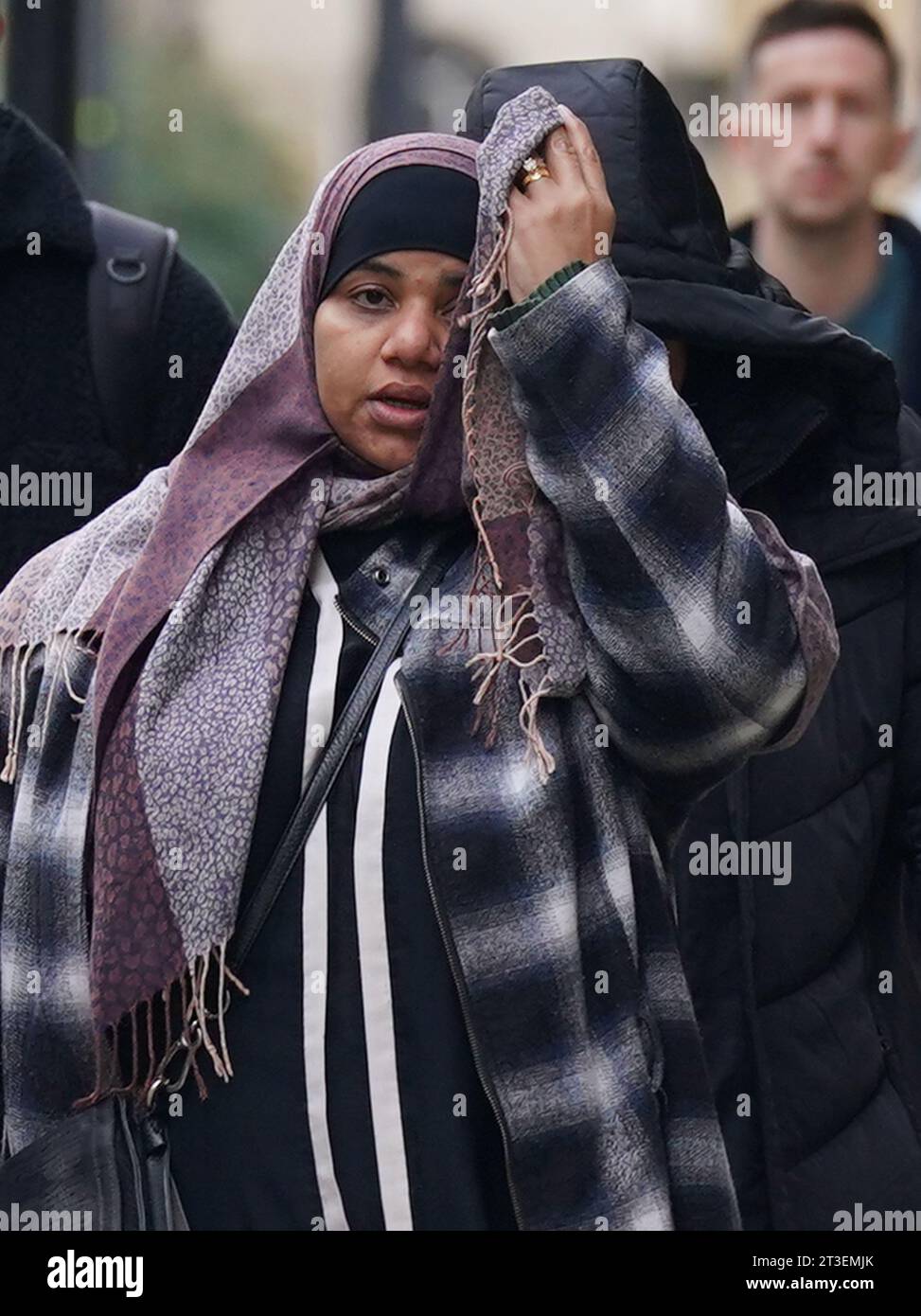 Amina Noor arrives at the Old Bailey, central London, where she is ...
