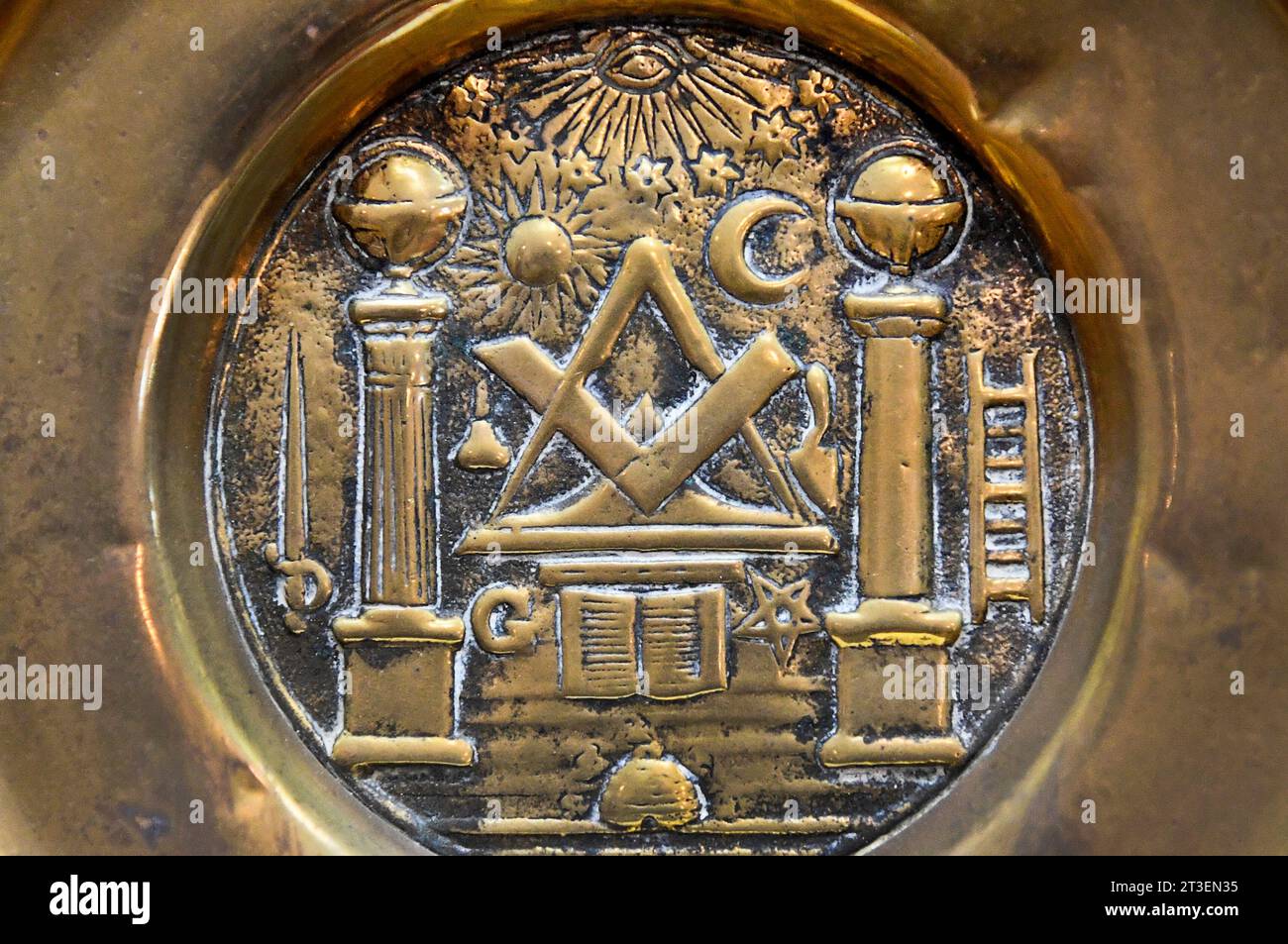 England, Canterbury: The Kent Museum of Freemasonry. Details of Masonic ...