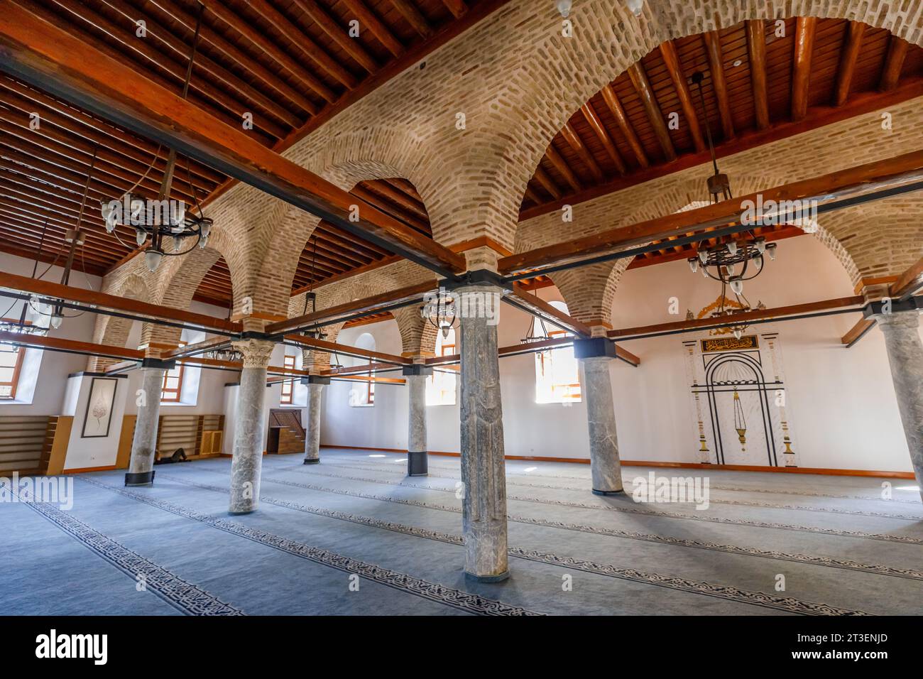 Konya, Turkey - Aug 5,2023: Alaeddin Keykubad Mosque 13th century under ...