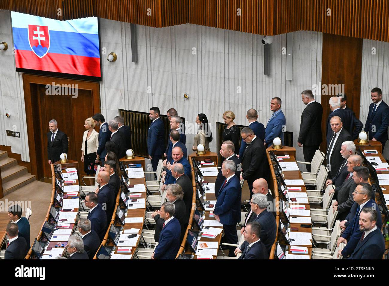 Bratislava, Slovakia. 25th Oct, 2023. Slovakia Smer (Direction)-Social ...