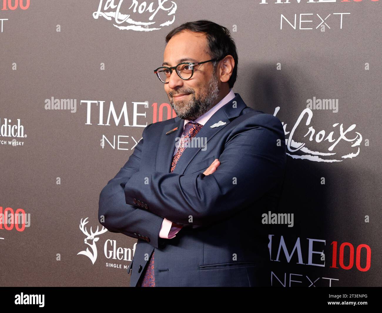 New York City. October 24, 2023 Nabarun Dasgupta arrives on the red ...