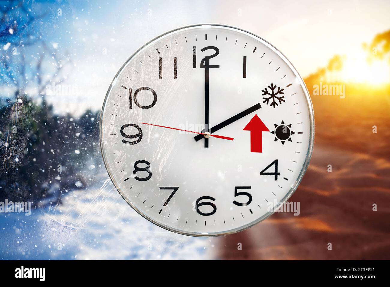 25 October 2023: Time change from daylight saving time to winter time ...