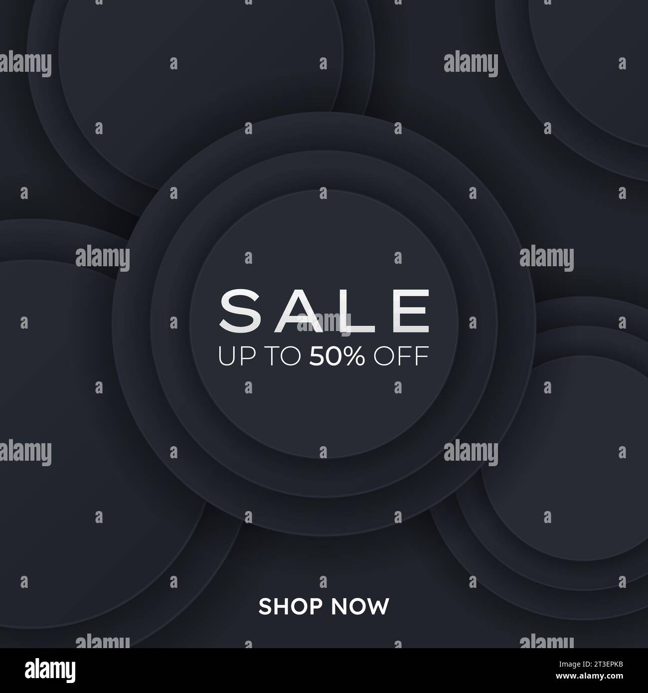 Modern square sale banner, poster. Vector template Stock Vector Image ...