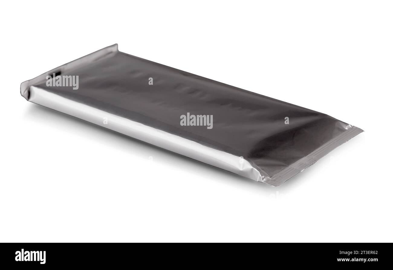 The Blank paper chocolate package isolated on white background Stock ...