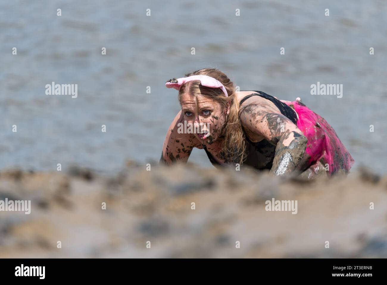 Girl covered in mud hi-res stock photography and images - Alamy