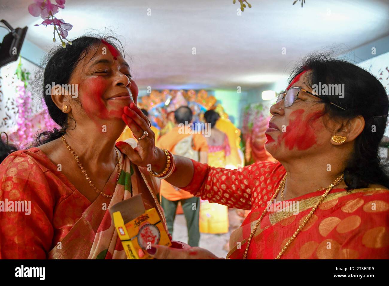 Vermilion festival in kolkata hi-res stock photography and images - Alamy