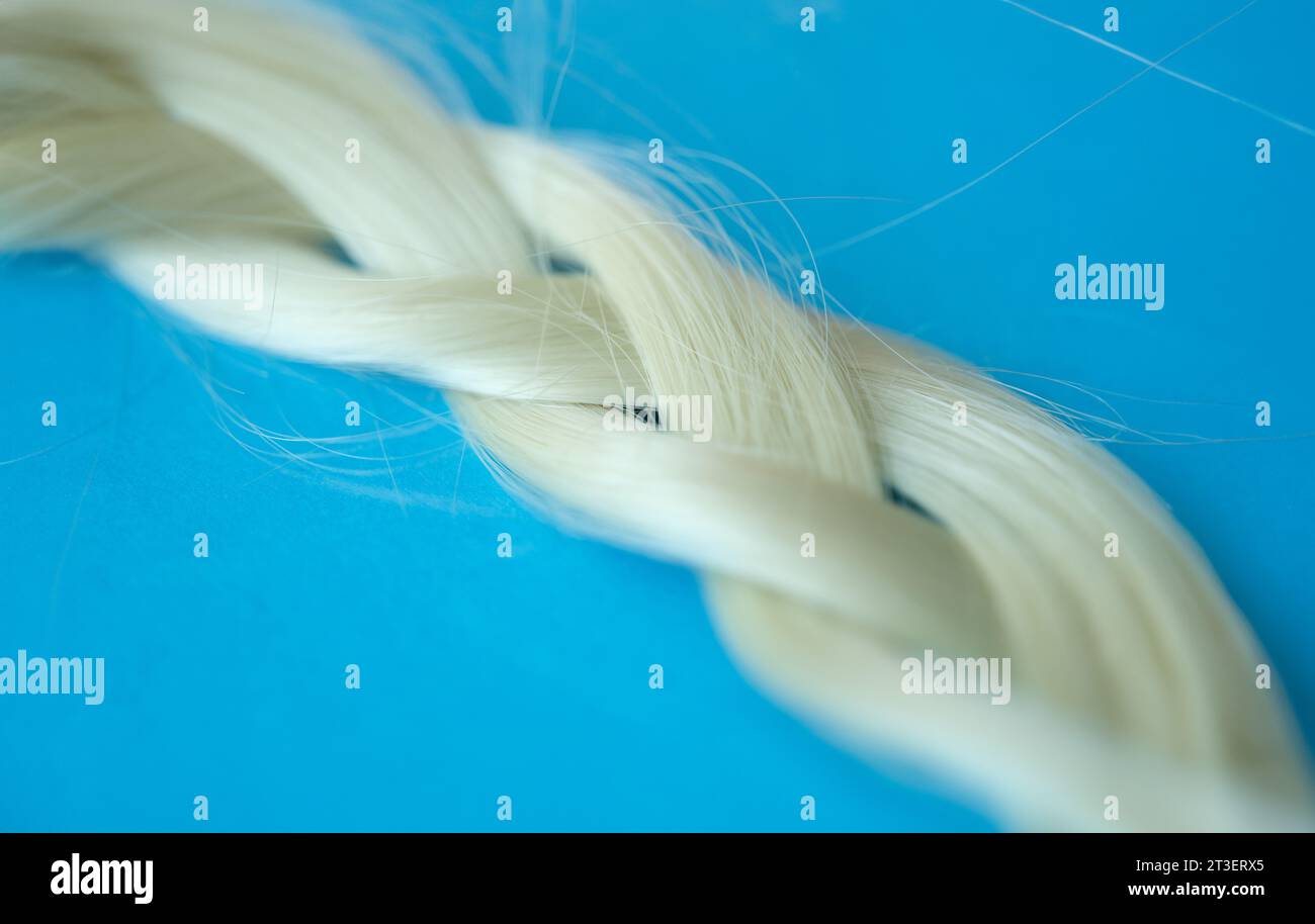 White braided wig hi-res stock photography and images - Alamy