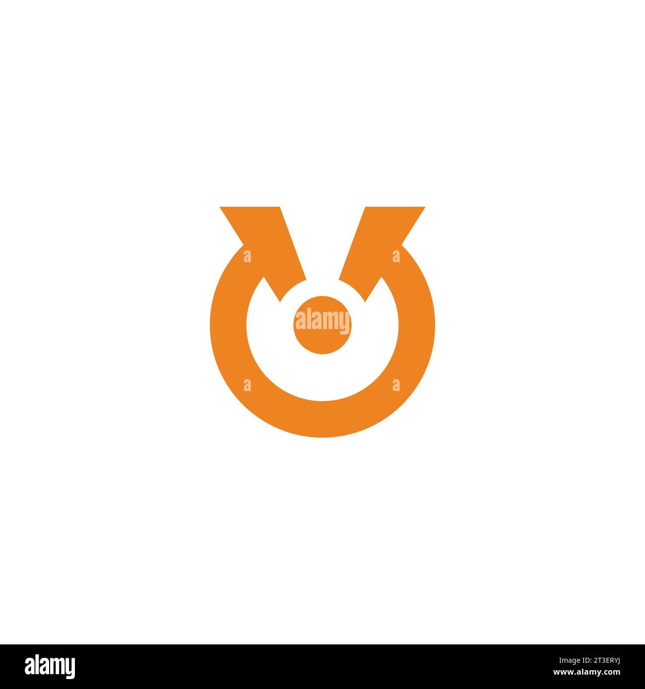 letter v dot circle geometric logo vector Stock Vector Image & Art - Alamy