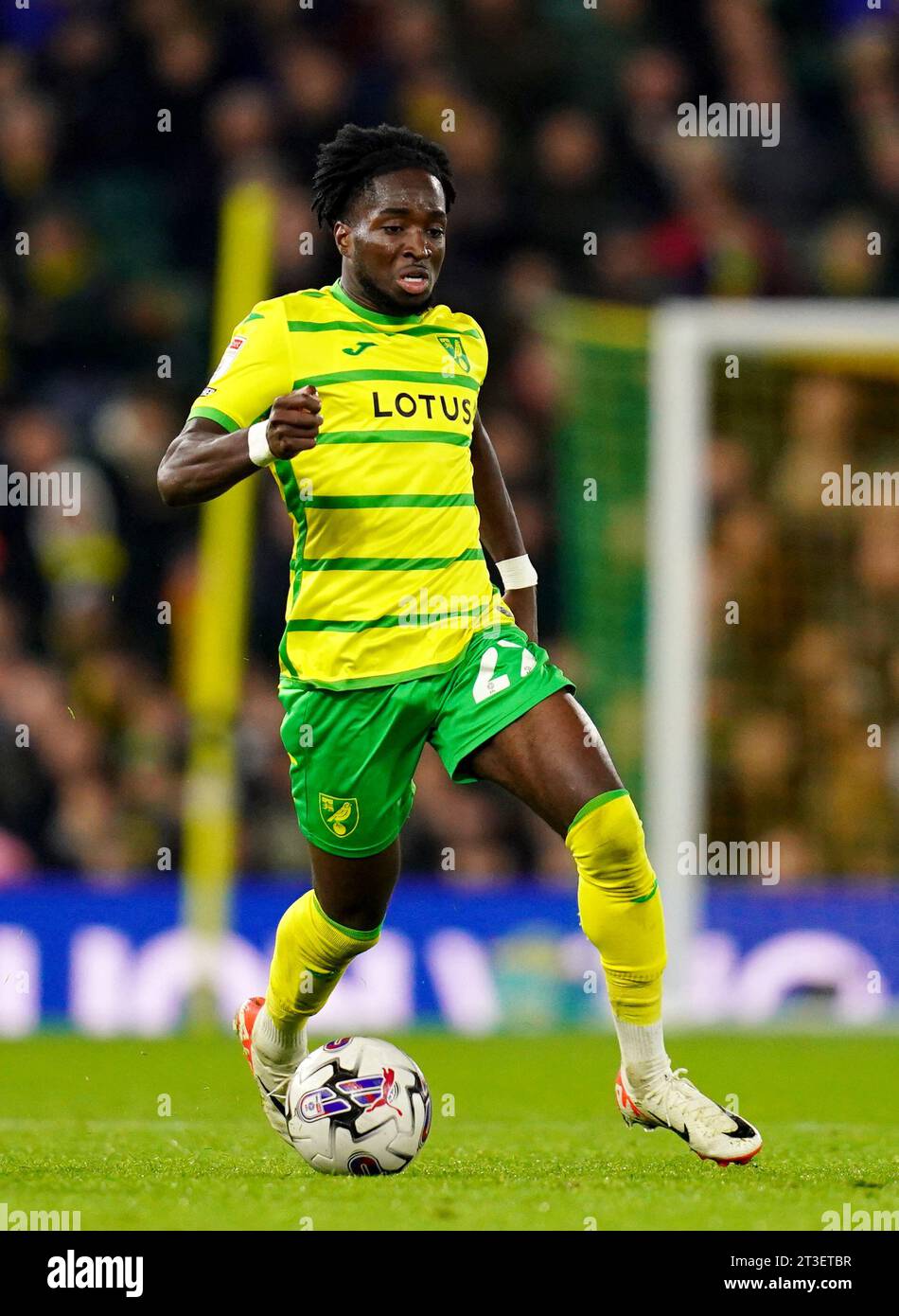 Norwich City's Jonathan Rowe during the Sky Bet Championship match at ...