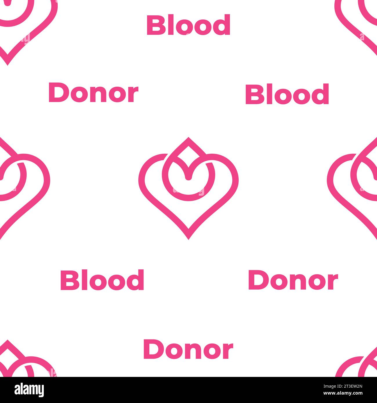 love blood donor heart seamless pattern vector Stock Vector Image & Art ...
