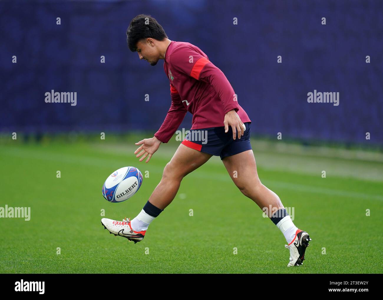 England's Marcus Smith during the team run at the INSEP in Paris ...