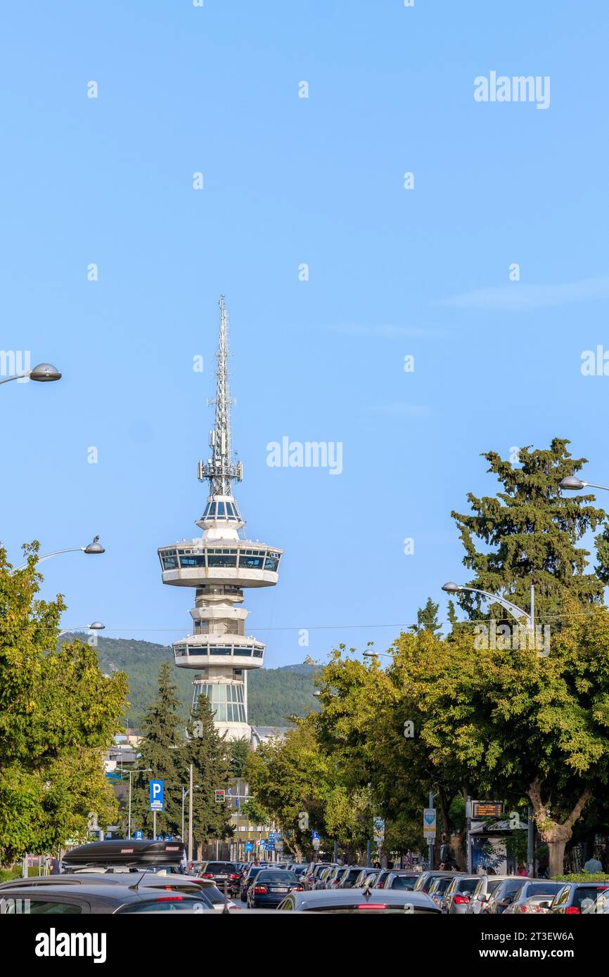 Thessaloniki, Greece - September 22, 2023 : View of the OTE Tower, a ...