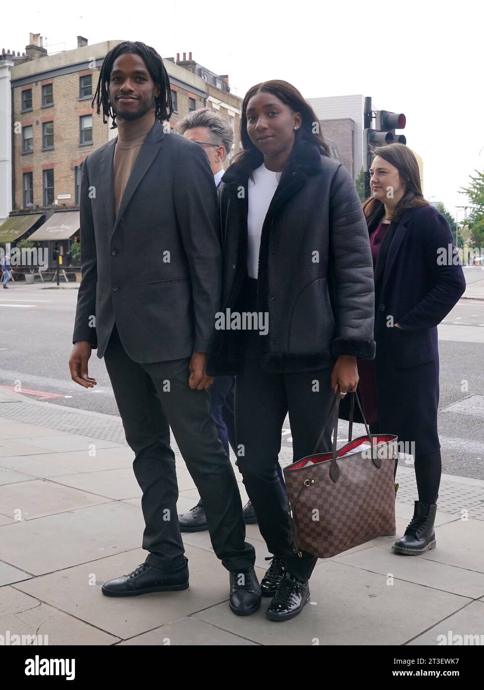 Bianca Williams and Ricardo Dos Santos arrive at Palestra House ...